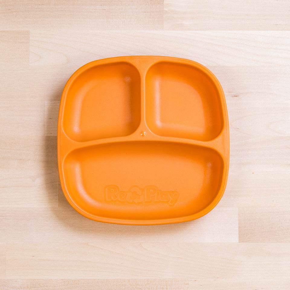 Re-Play Divided Plate - Orange – Re-Play Australia